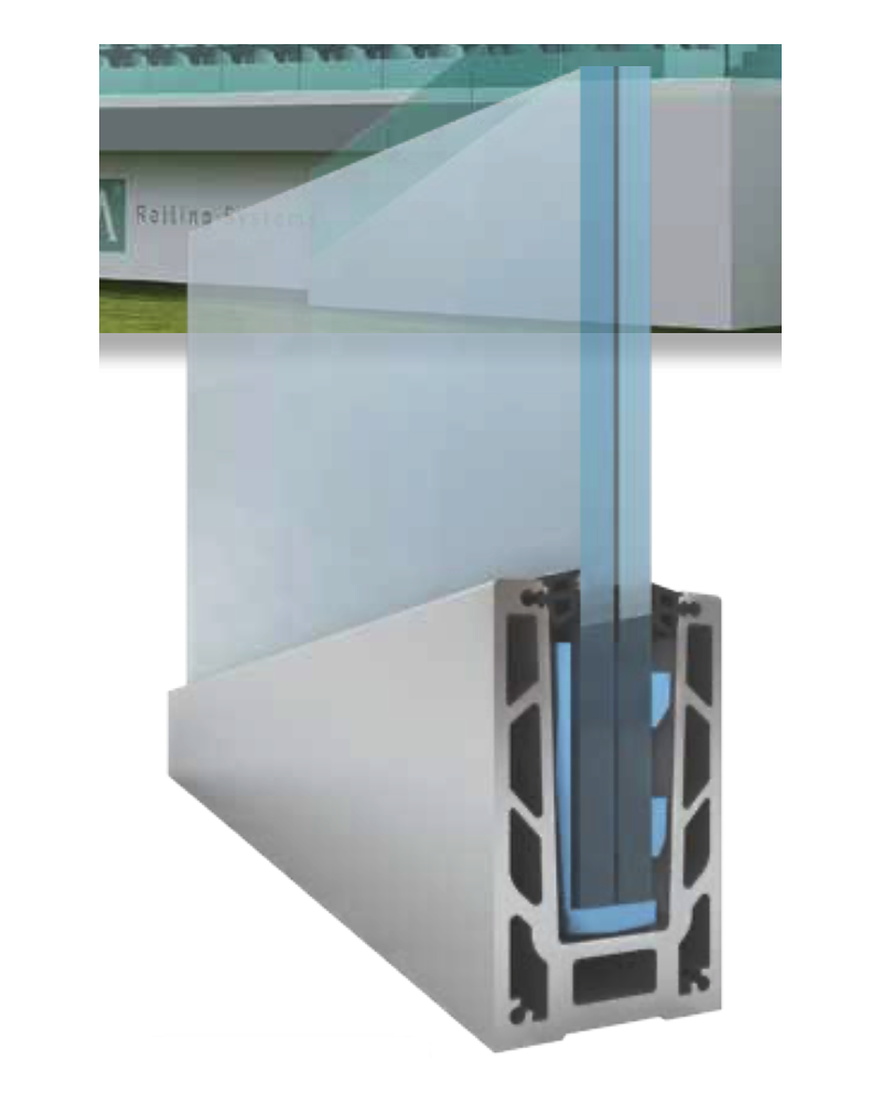 T10000, a high-performance glass guardrail design